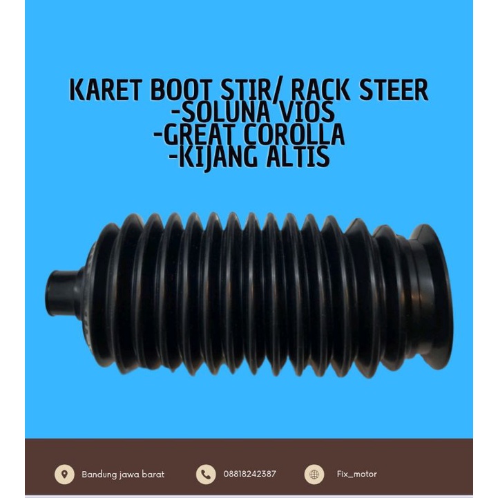 Jual karet boot stir / rack steer soluna / rack steer corolla altis ...