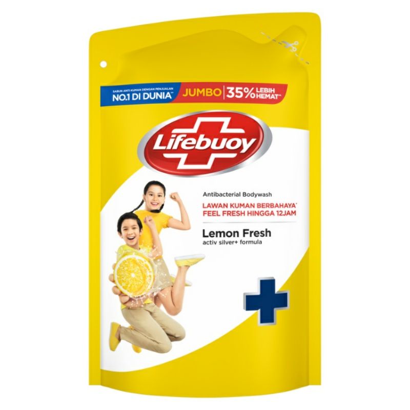 Jual Lifebuoy Body Wash Refill Lemon Fresh Antibacterial 825 ml ...