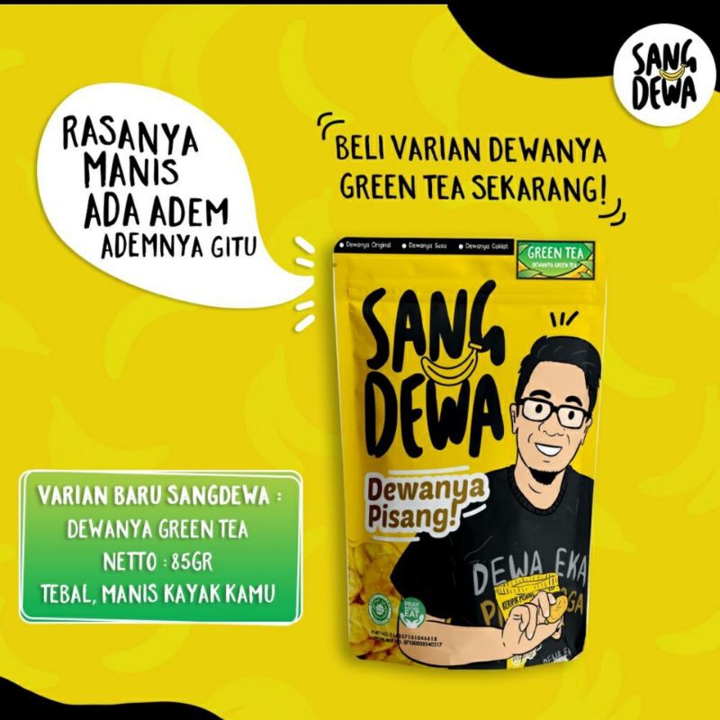 Jual Sang Dewa Keripik Pisang rasa Green Tea | Shopee Indonesia