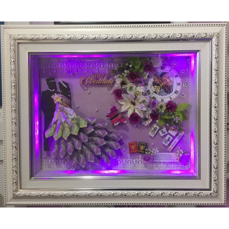 Jual Mahar Nikah 3D Ples Jam Hidup dan Lampu Led | Shopee Indonesia