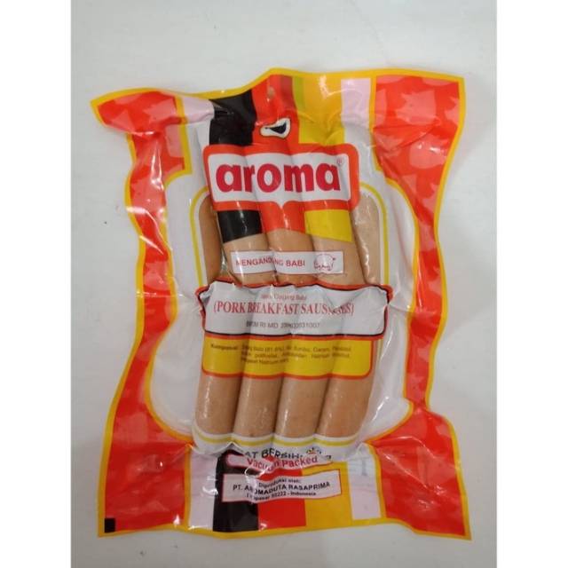 Jual PORK BREAKFAST SAUSAGES AROMA 250 gram | sosis daging babi ...