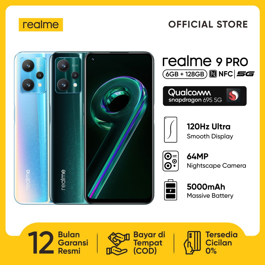 Jual realme 9 Pro 6/128GB [64MP Nightscape Camera Qualcomm Snapdragon ...