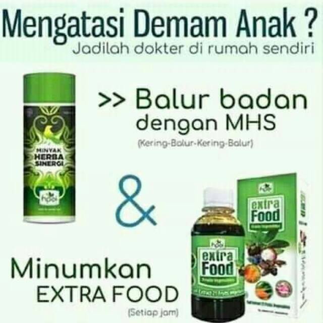 Jual Paket atasi demam anak extra food vs MHS hni hpai | Shopee Indonesia