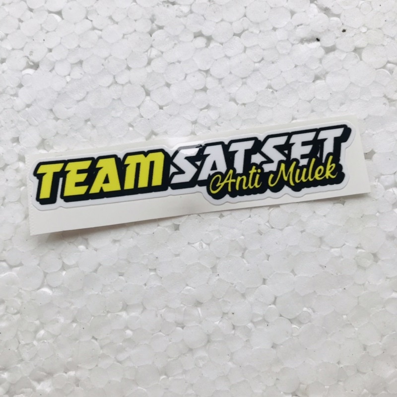 Jual Sticker Team Sat Set Orajet Laminasi Glossy | Shopee Indonesia