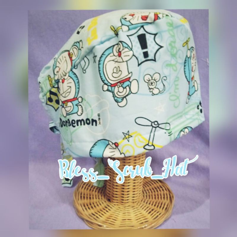 Jual Topi Bedah / Nurse Cap/ Sugical cap/ Topi Motif/Doraemon/ Soft ...