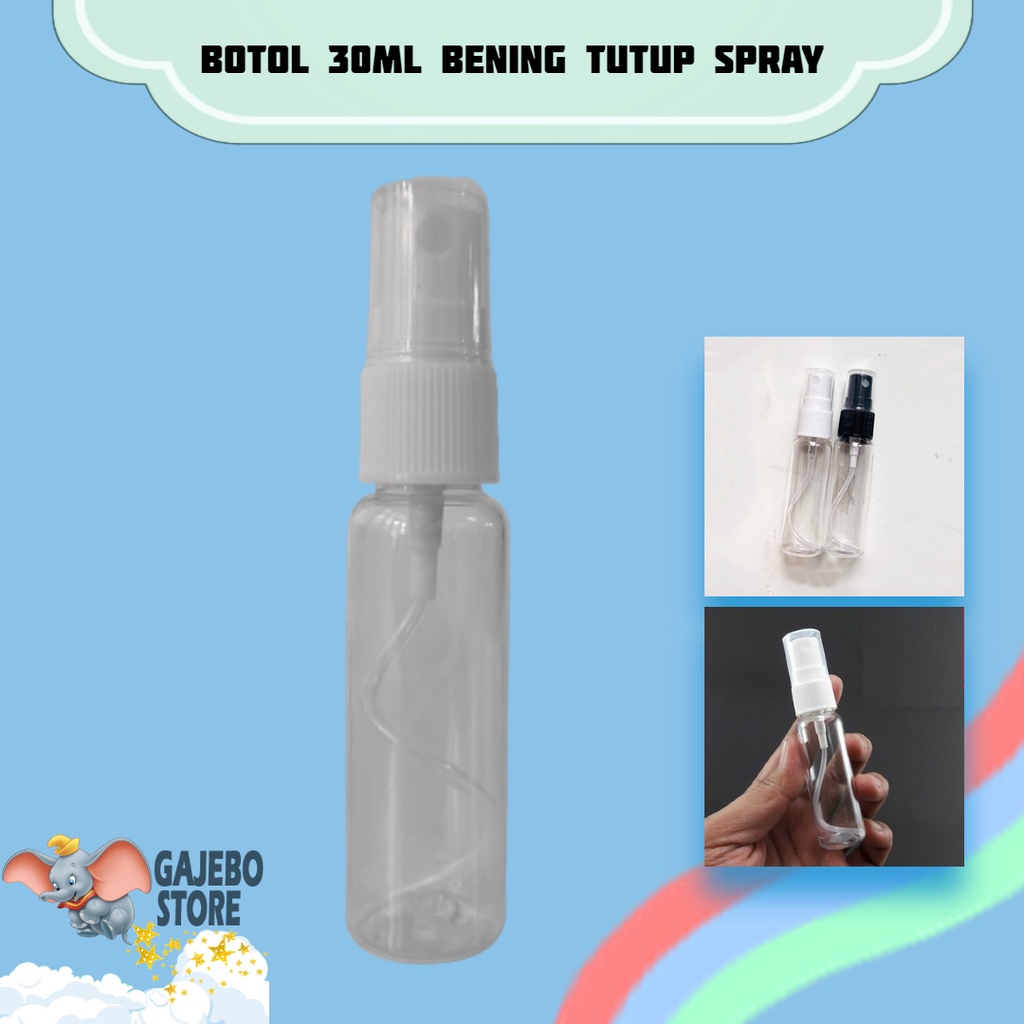 Jual BOTOL PLASTIK SPRAY 30ML BENING / BOTOL SPRAY 30ML CLEAR BOTOL ISI ...