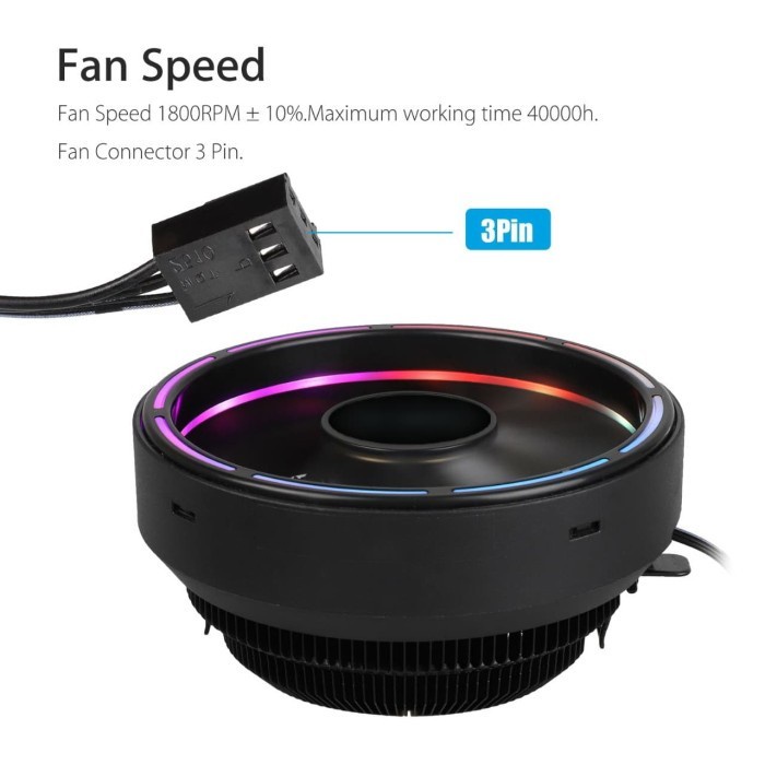 Jual Infinity LETO II CPU Cooler 12cm RGB HSF For Intel and AMD ...