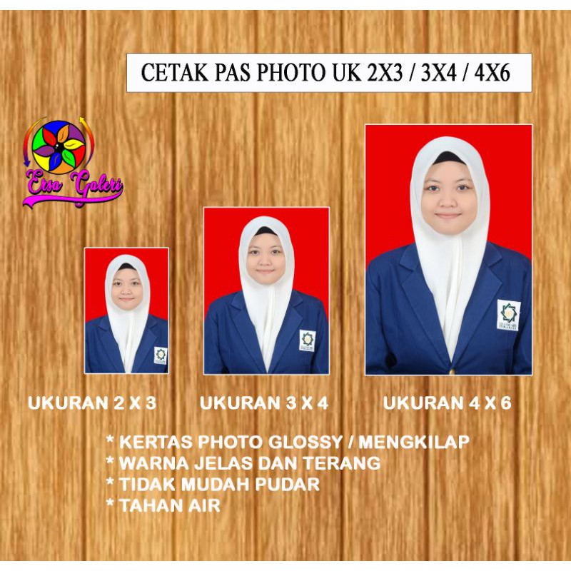 Jual Cetak Pas Foto termurah ukuran 2x3 3x4 4x6 | Shopee Indonesia