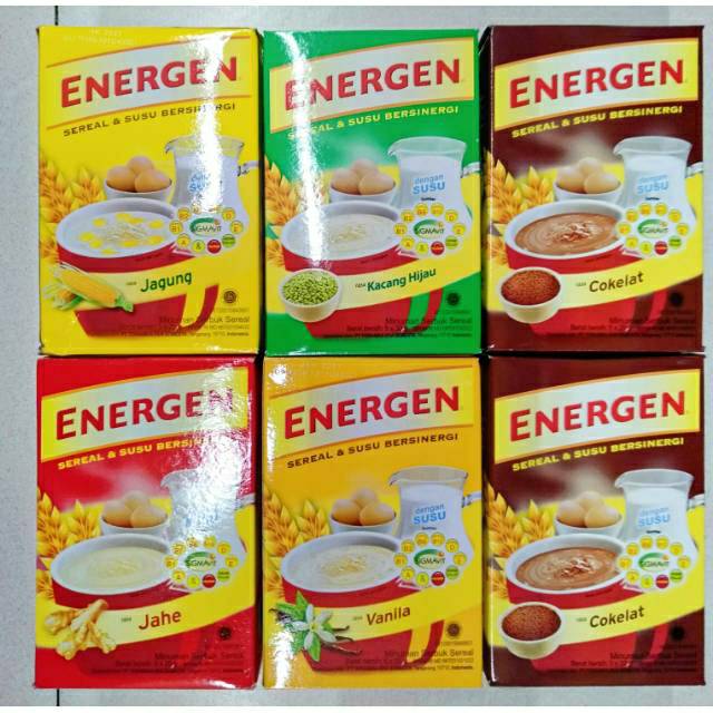 Jual ENERGEN box isi 5*30 gram all variant | Shopee Indonesia