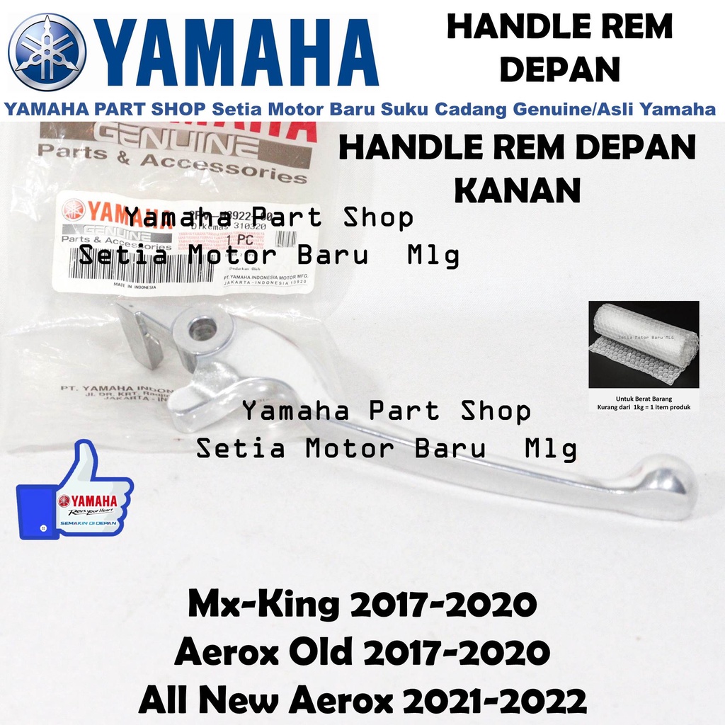 Jual Handle Handel Rem Depan Silver Aerox Mxking Mx King Asli Yamaha ...