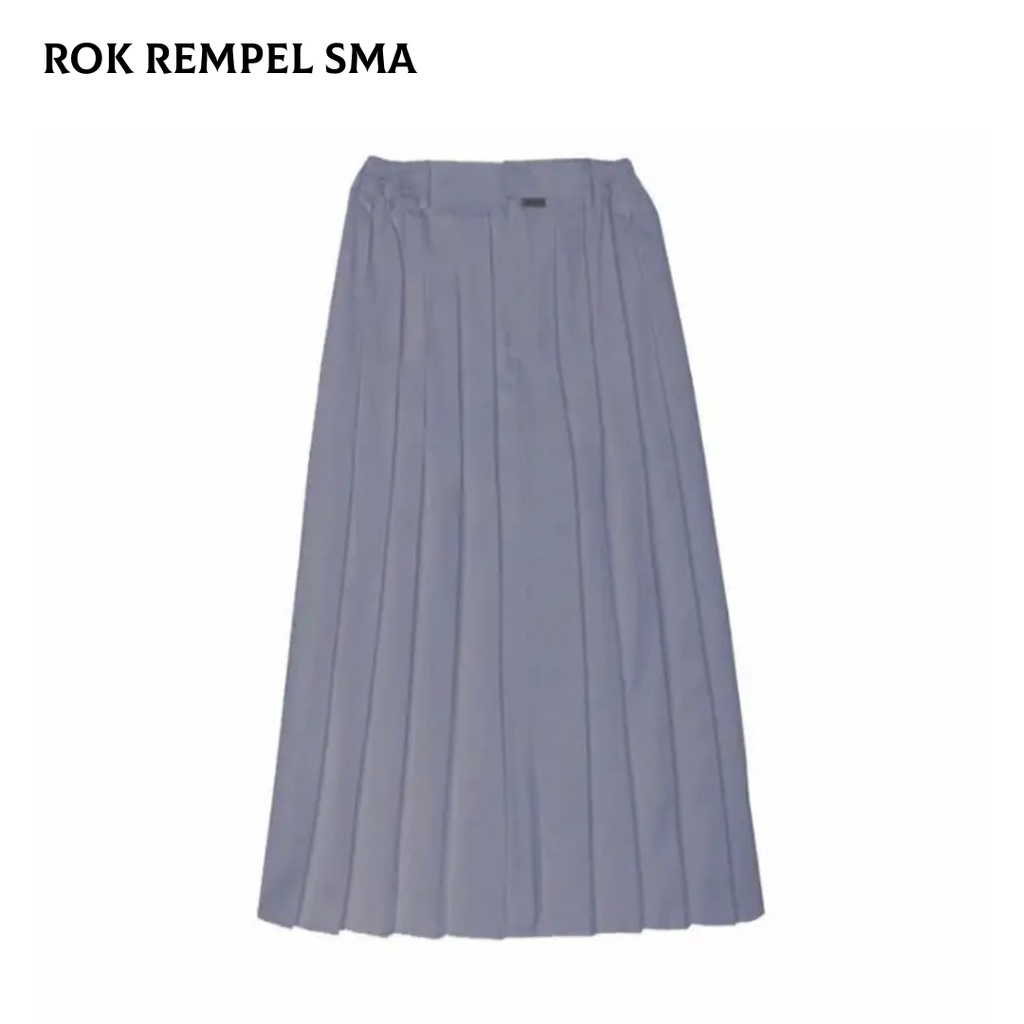 Jual Seragam SMA Rok Abu Panjang - Rok SMA Rempel Panjang - Seragam Sekolah SMA Rok Abu Panjang ...