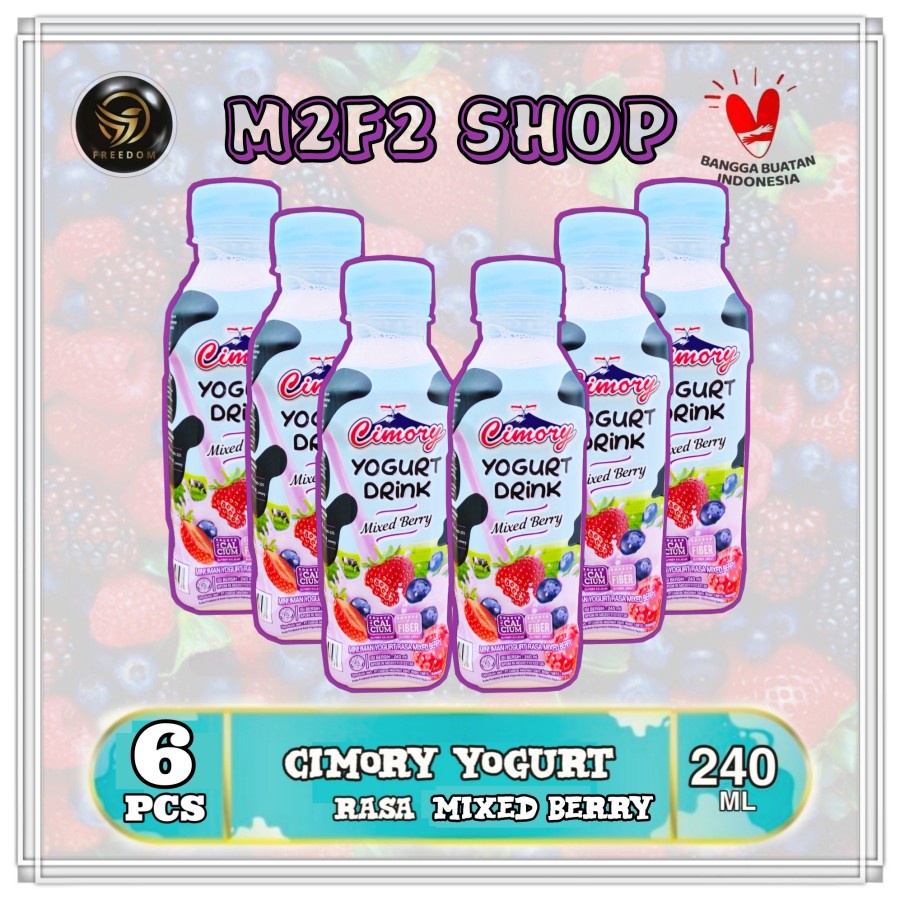 Jual Yogurt Cimory Drink Rasa Mixed Berry - 240 ml (Kemasan 6 Pcs) | Shopee Indonesia