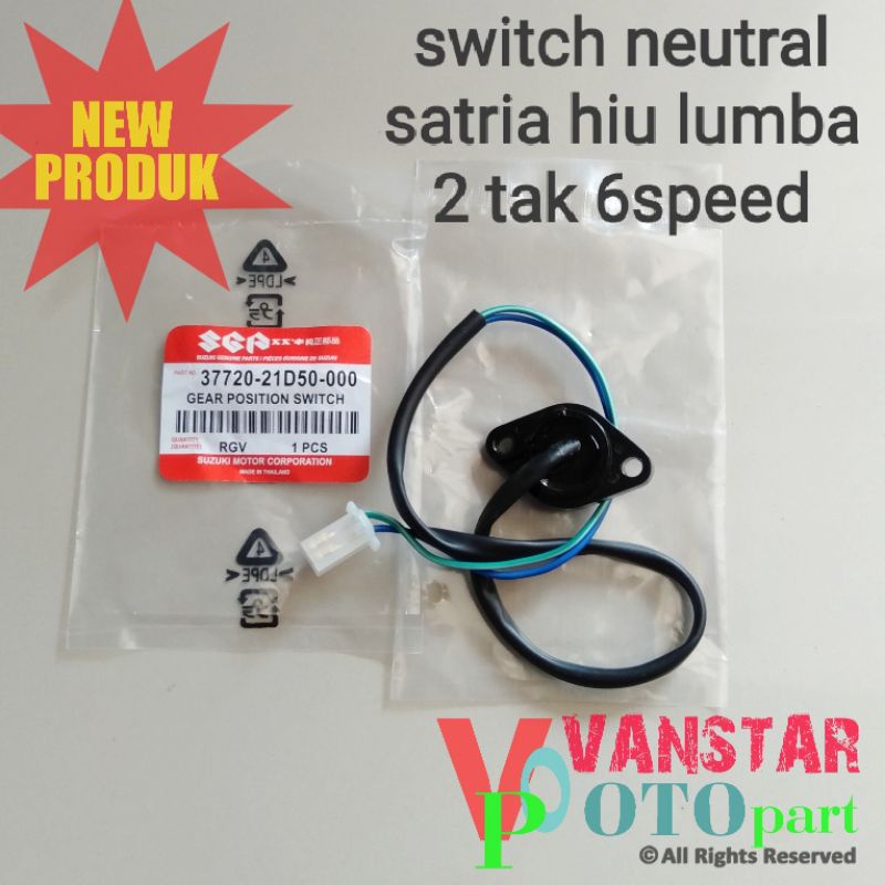 Jual switch neutral satria hiu lumba 2 tak rgx 6speed SGP | Shopee ...