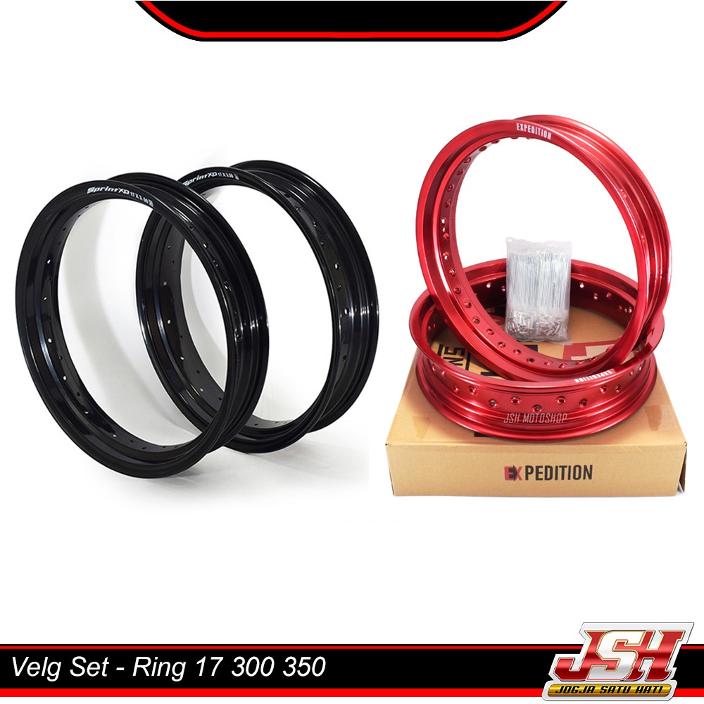 Jual Velg Set Ring 17 250 300 350 36 Hole Velek Lingkaran Supermoto V ...