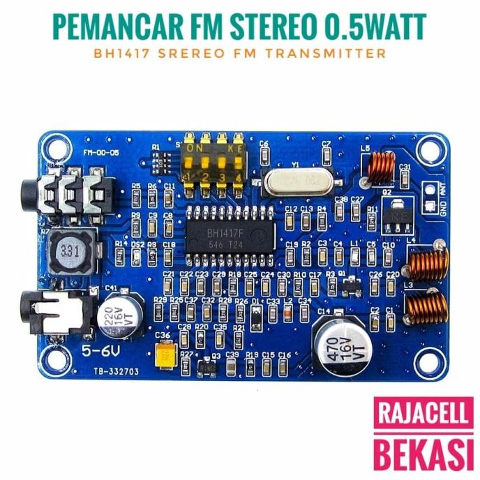 Jual media player Pemancar FM Stereo Digital PLL BH1417 2000M 0.5W FM ...