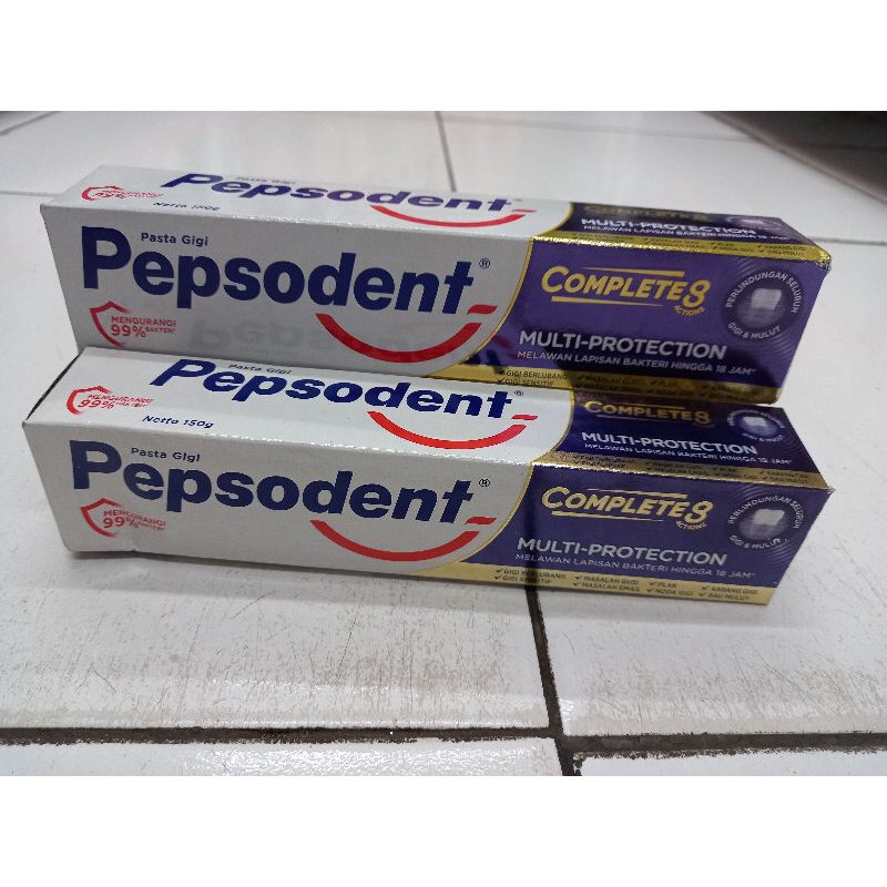 Jual pepsodent pg action complete8 150g/whitening complete 190g ...