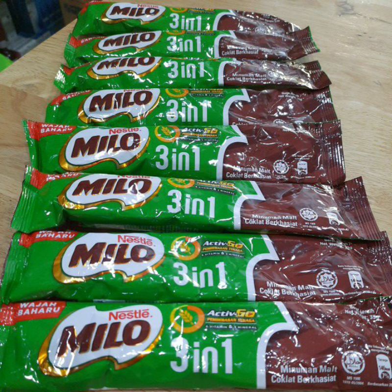 Jual Milo 3in1 Malaysia Sachet | Shopee Indonesia