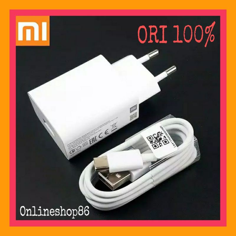 Jual Charger Xiaomi Redmi 9T Original USB Type-C | Shopee Indonesia
