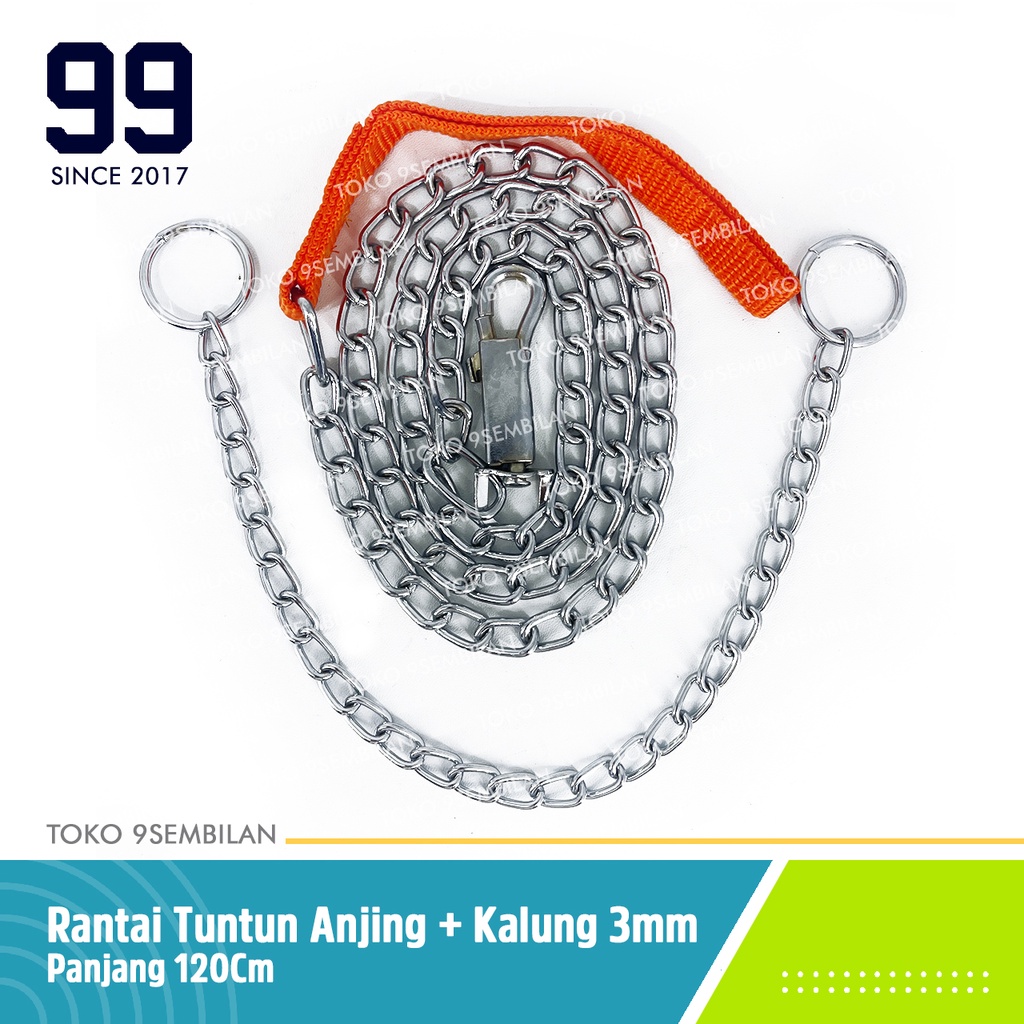 Jual Rantai Anjing 3mm x 110cm Stainless - 3 mm x 110 cm Rantai Anjing ...