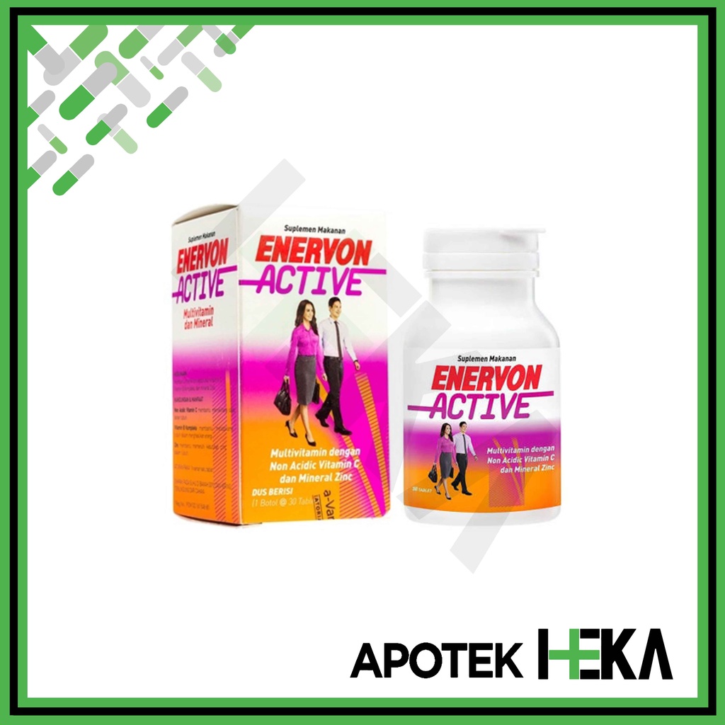 Jual Enervon Active Botol isi 30 Tablet - Suplemen Vitamin C (SEMARANG ...