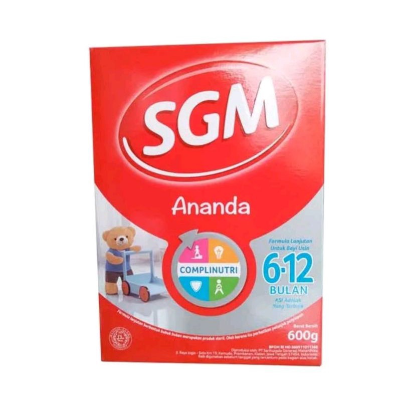 Jual SGM ananda 6-12 Bulan BOX 600 gr | Shopee Indonesia
