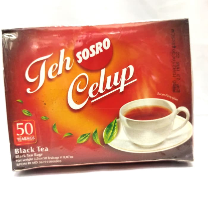 Jual Teh Celup Sosro Teh Celup Black Tea isi 50 bags | Shopee Indonesia