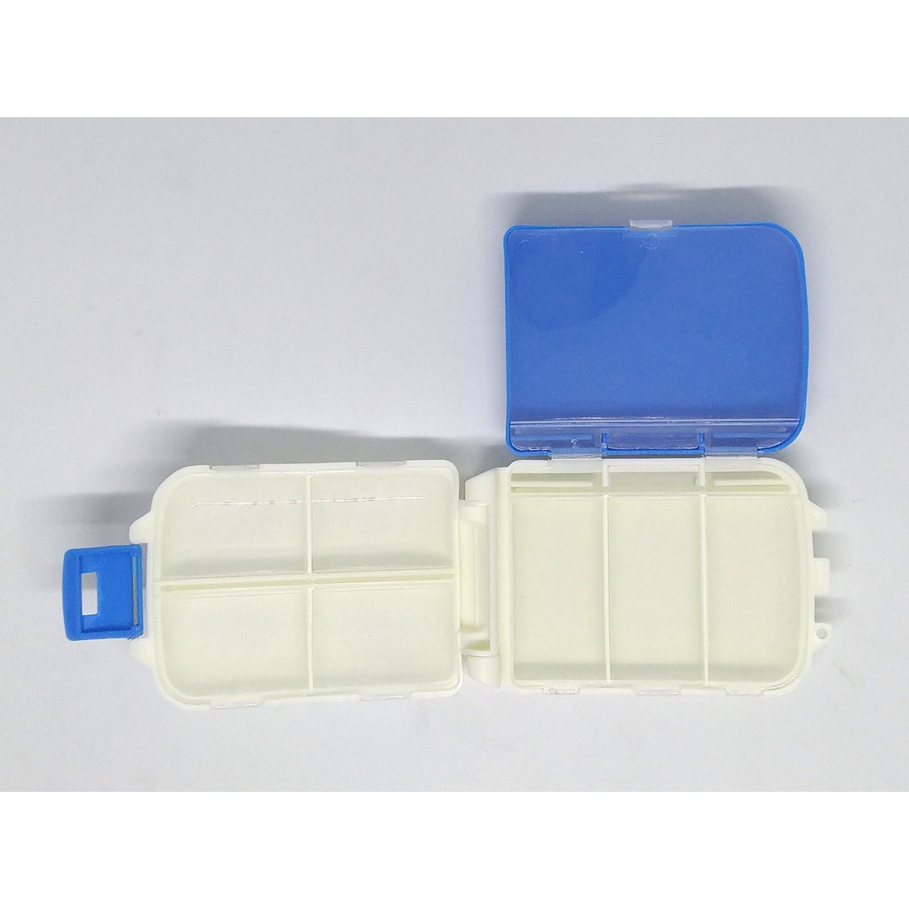 Jual Kotak Obat Kecil Harian Lipat 8 Sekat Medicine Case Wadah Obat ...