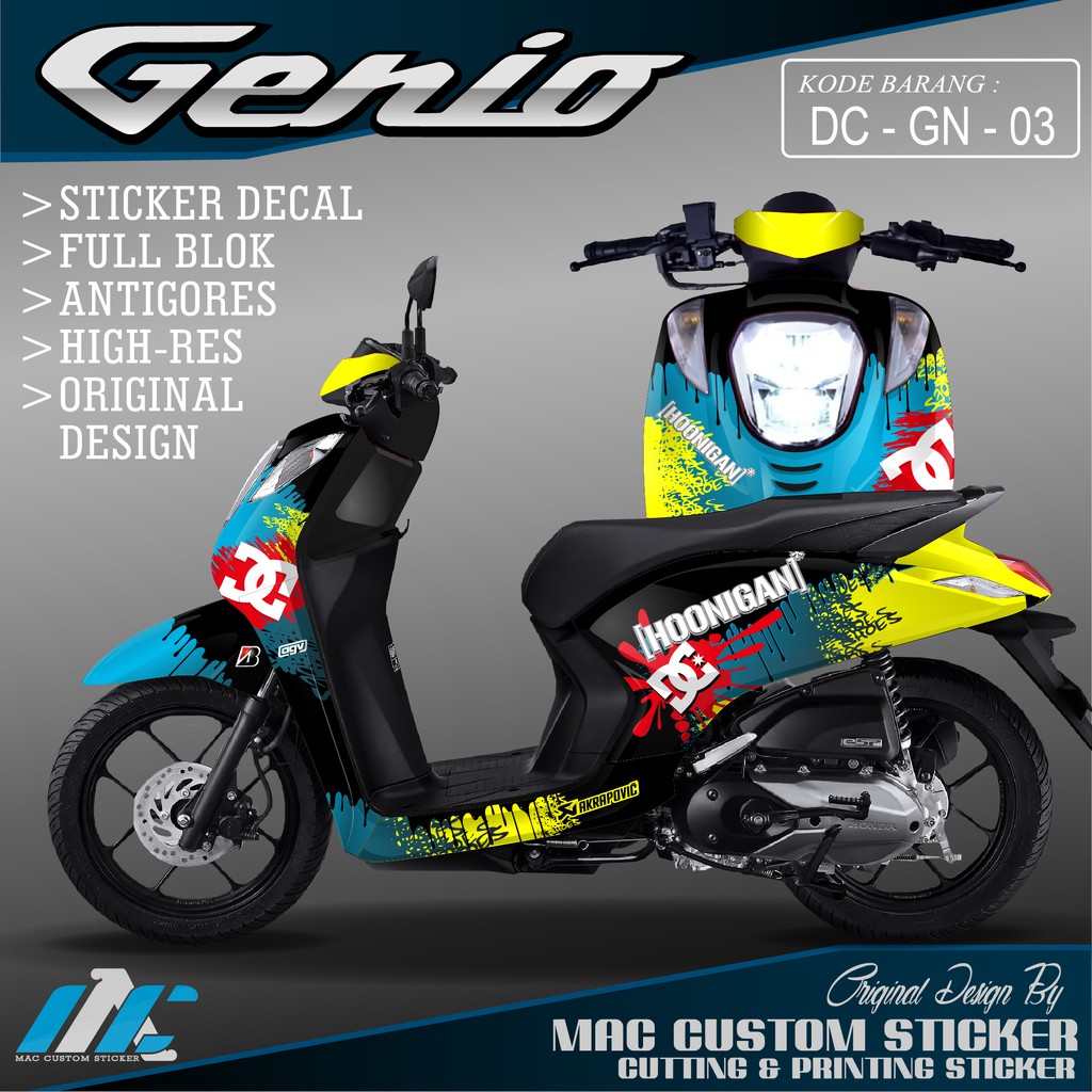 Jual DECAL GENIO FULL BLOK - GENIO - DC GN 03 | Shopee Indonesia
