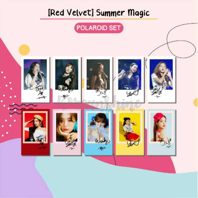 Jual Polaroid Set Red Velvet - Summer Magic | Shopee Indonesia