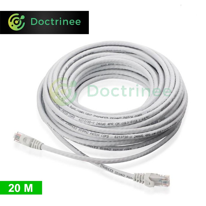 Jual Kabel lan cat 6 20m - Cable lan utp cat6 20 meter | Shopee Indonesia