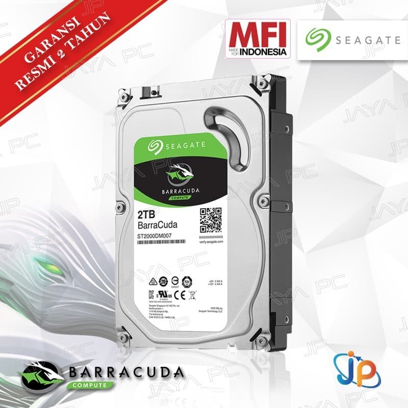 Jual Seagate PC Barracuda 2TB 3.5" HDD/ HD/ Hardisk/ Harddisk Internal ...