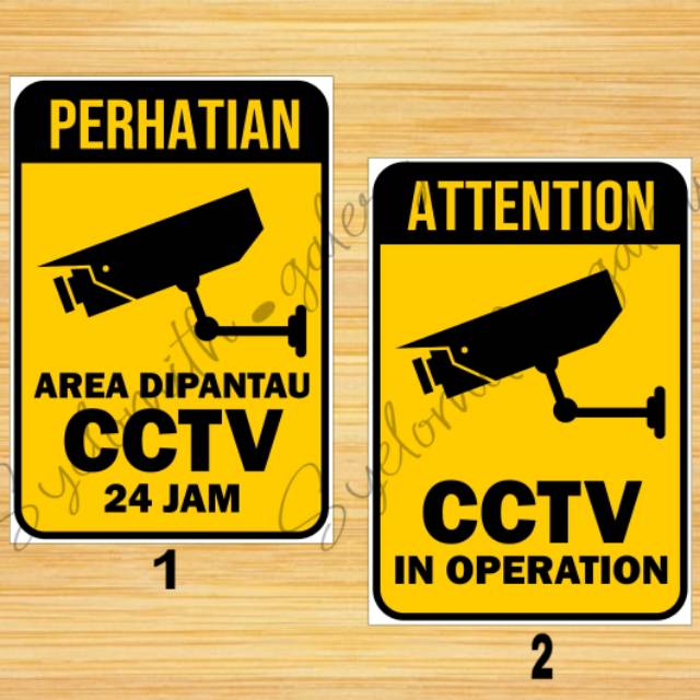 Jual STIKER CCTV /STICKER CCTV WATERPROOF | Shopee Indonesia