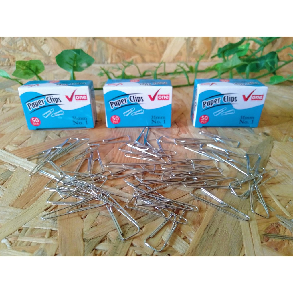 Jual Paper Clip Trigonal Clip No 1 V One | Shopee Indonesia