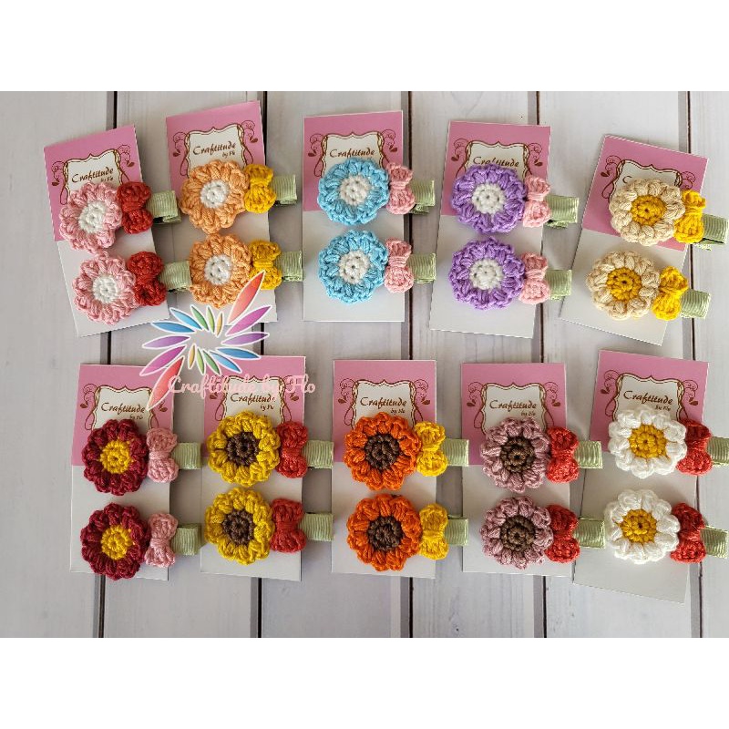 Jual 01 Set Isi 2 Jepit Buaya Mini Flower Type 01 Bunga Tipe 01 Hair ...
