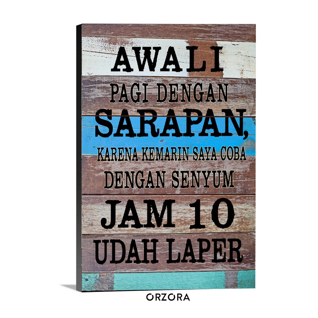 Jual Poster Dapur / Hiasan Cafe / Hiasan Dinding Kayu /Poster ...