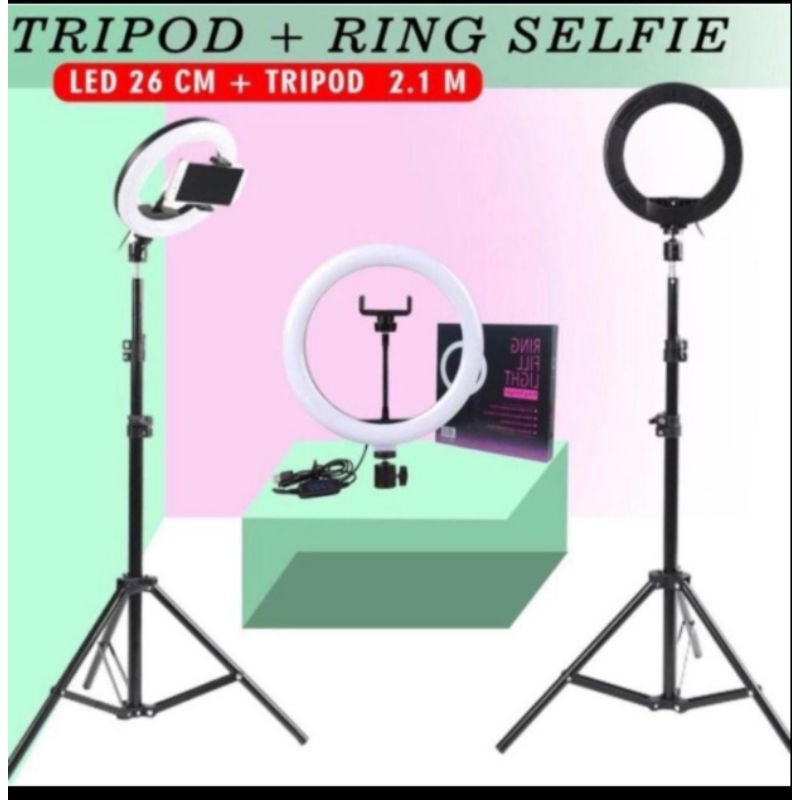 Jual RING LIGHT LED 26CM Lampu 26 cm Make Up Vlog Lampu Ringlight ...