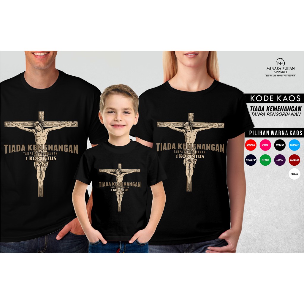 Jual PENGORBANAN YESUS [KAOS ROHANI READY STOCK] | Shopee Indonesia