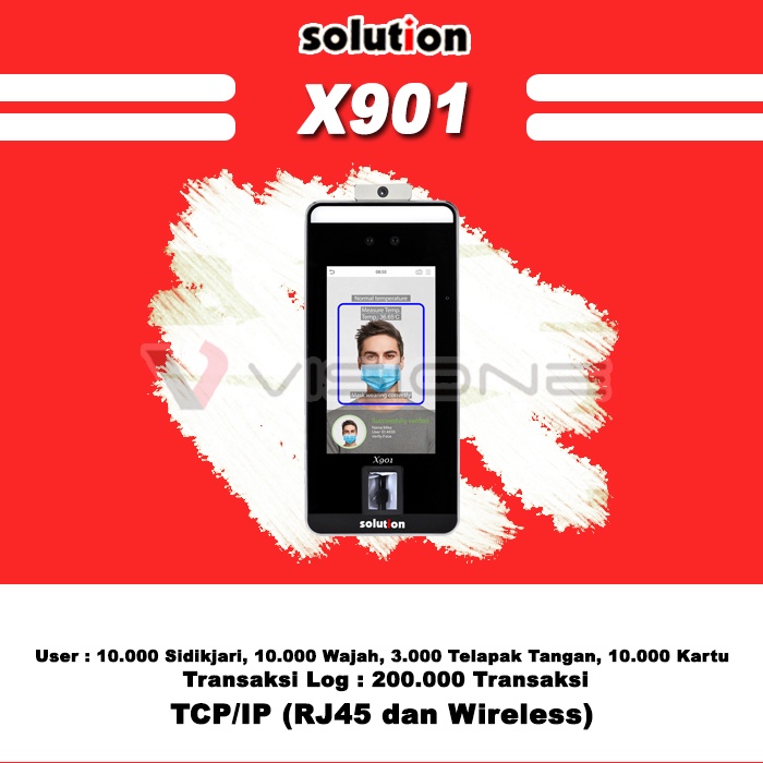 Jual Mesin Absensi Fingerprint Dan Face Solution X901 | Shopee Indonesia