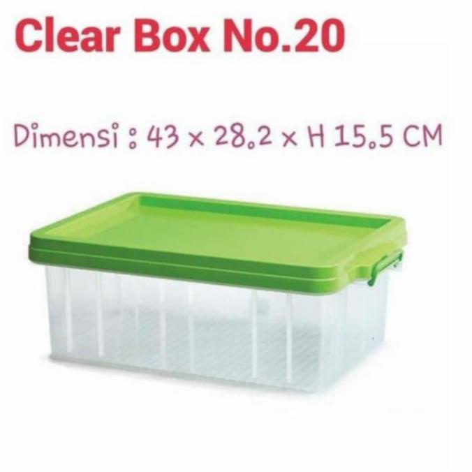 Jual Box Container Lion star Clear Box No 20 (Gojek/Grab) | Shopee ...