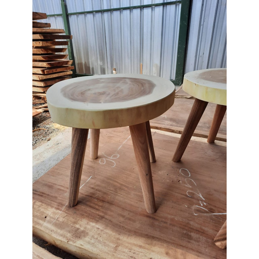 Jual Kursi Stool Meja Cafe Meja Teras Kayu Trembesi Suar Meh Serba Guna ...