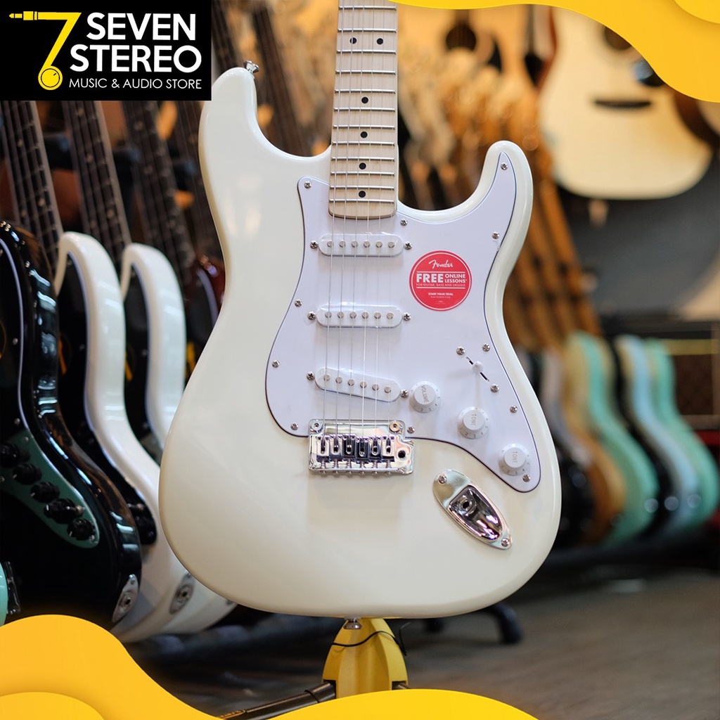 Jual Squier Affinity Stratocaster Olympic White | Shopee Indonesia