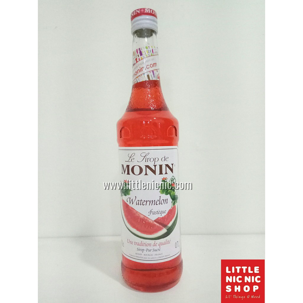 Jual Monin Watermelon flavoured syrup 70 CL (700ml) sirup rasa semangka ...
