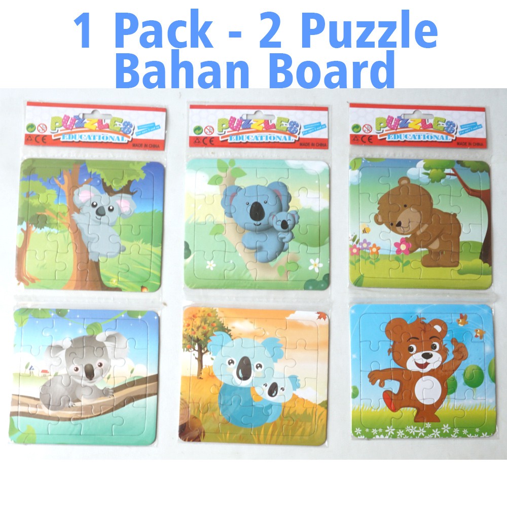 Jual Jigsaw Puzzle Anak kartun kecil set 2 buah - Puzzle EDUCATIONAL ...