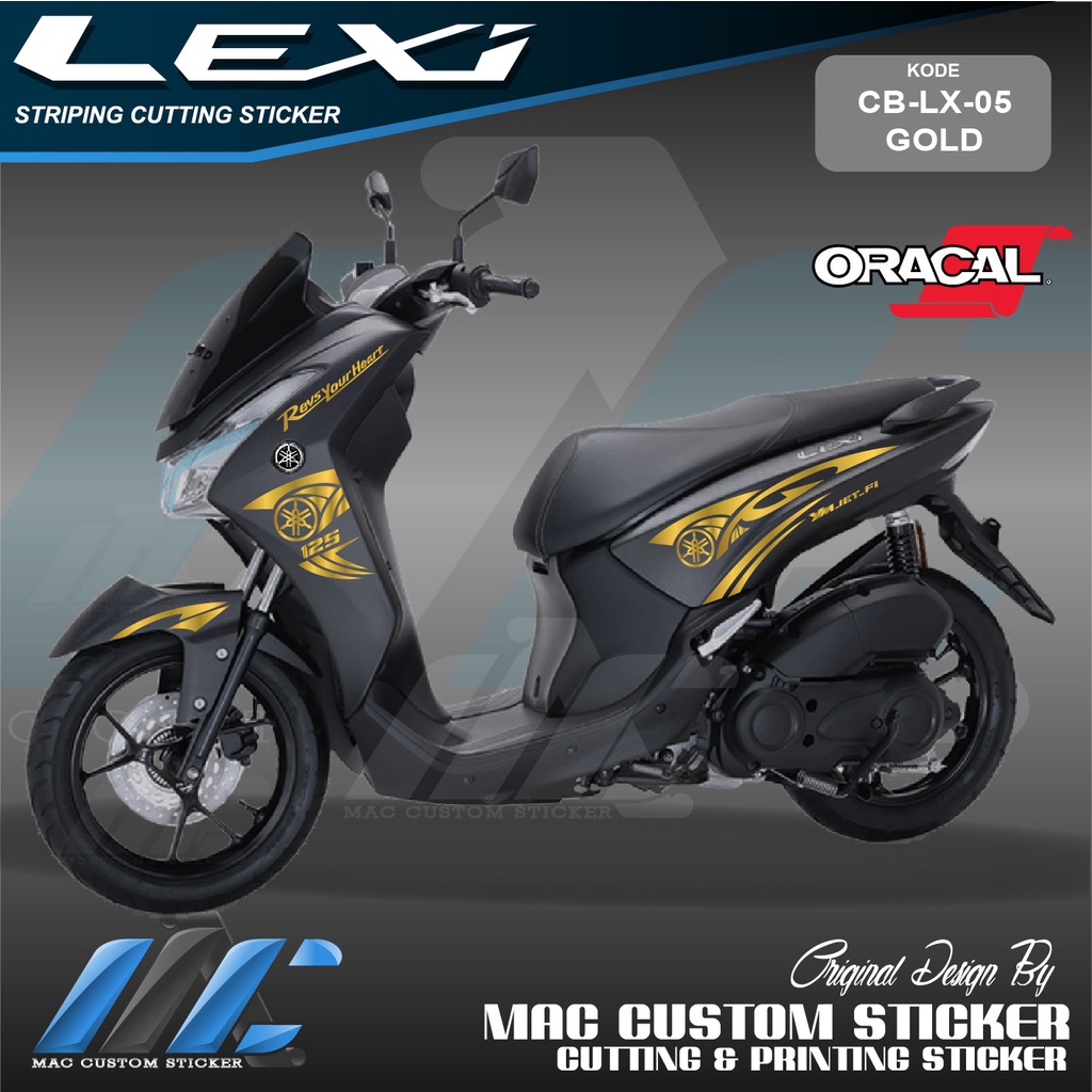 Jual CUTTING STICKER CB LX 05 - CUTTING STICKER LEXI HITAM | Shopee ...