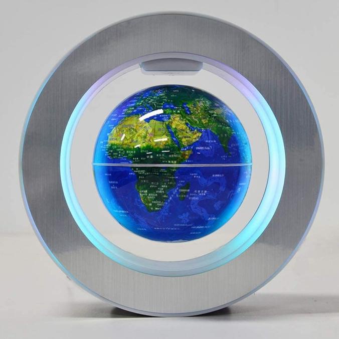 Jual Rekomendasi Dekorasi Rumah Magnetic Levitation Floating World Map ...