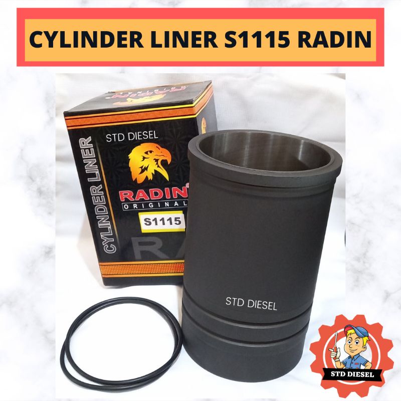 Jual CYLINDER LINER S1115 ZS1115 LINER BURING DIESEL ENGINE MERK RADIN MESIN DIESEL 23 24 HP PK ...