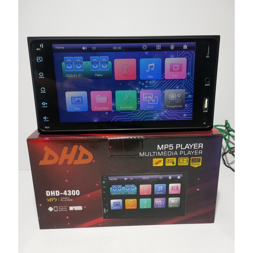 Jual Head Unit DHD 4300 T MP5 7 inch Plug n Play untuk Toyota Innova ...