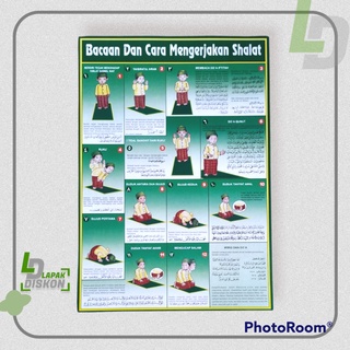 Jual Poster Edukasi Belajar Gerakan Shalat | Poster Bacaan & Cara ...