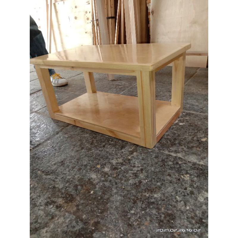 Jual meja susun dua mini jatibelanda/P60CM x L35cm x T40CM | Shopee ...