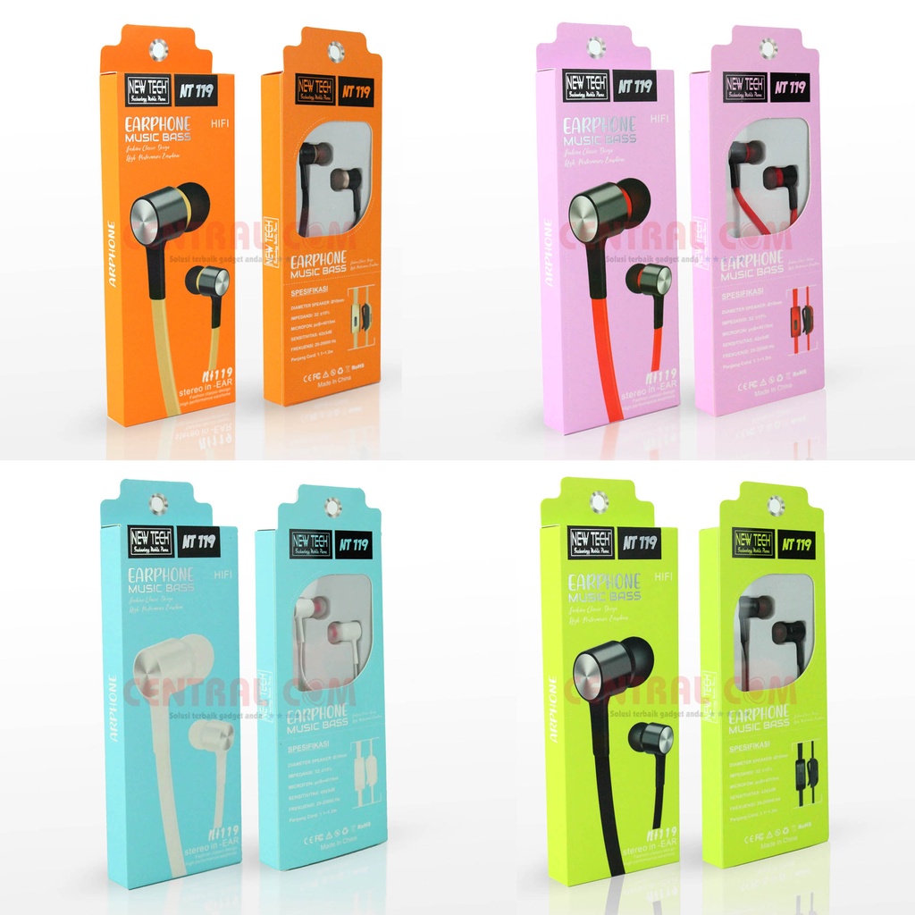 Jual Headset Stereo Earphone Megabass Untuk Handphone Dengan Colokan ...